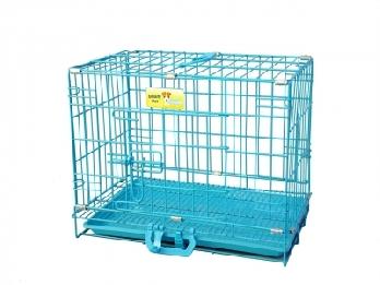 MINI DOG CAGE BLUE - Pets Friend